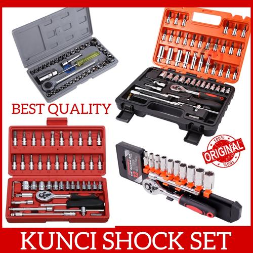 Jual Kunci Tool Set Shock Sok Gagang Ratchet Perkakas Tools Pas Ring ...