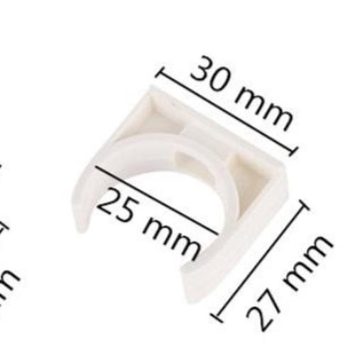Jual PCV Conduit Clip Klem Klip Pipa Listrik Ukuran 20mm 25mm Per Pack ...