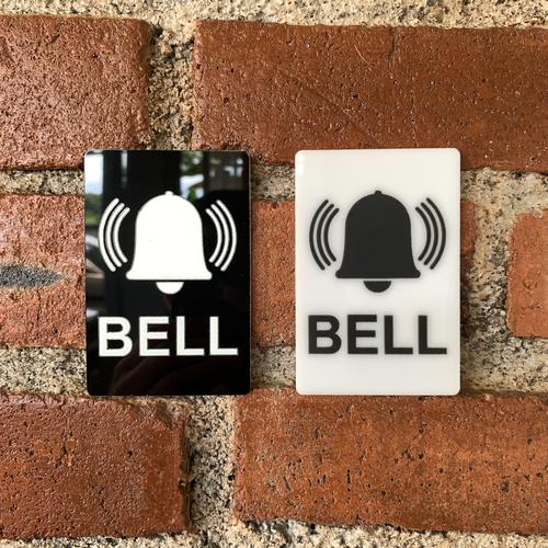 Jual sign akrilik penanda Bell, ukuran 8x10cm murah minimalis - Hitam ...
