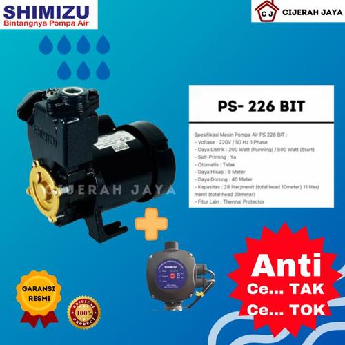 Jual SHIMIZU POMPA BOOSTER PS 226BIT+PRESSURE CONTROL SC-015 / POMPA ...