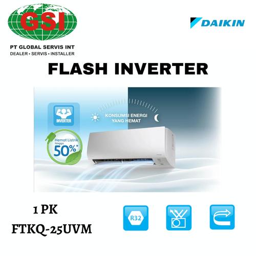 Jual AC DAIKIN FLASH INVERTER 1 PK FTKQ-25UVM UNIT ONLY - Kota Tangerang Selatan - Global ...