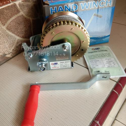 Jual Hand winch 1000 LBS 3500 LBS Sling 20 Meter SAP Katrol kerekan ...