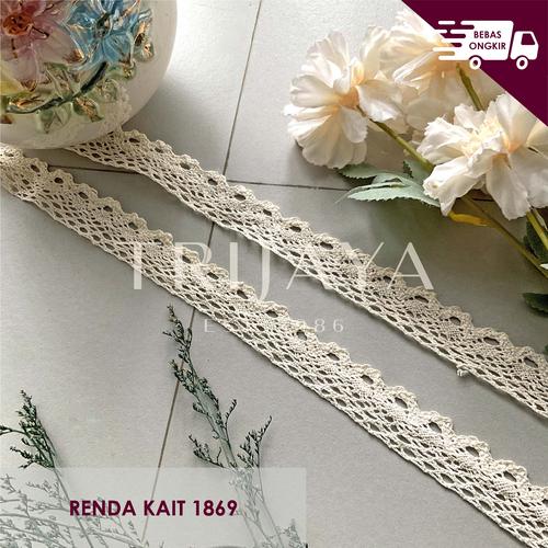 Jual Trijaya Renda Kait / Rajut - YH 1869 (Per Meter) - Krem - Jakarta ...