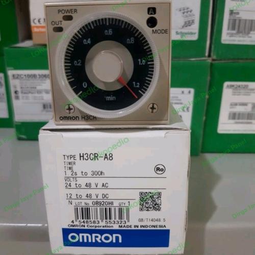 Jual timer Omron 8pin H3CR-A8 24-48Vac OMRON ORIGINAL - Jakarta Pusat ...