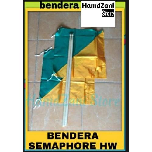Jual Set Bendera Semaphore HW/Stik Semaphore HW/Tongkat+Bendera Semapur ...
