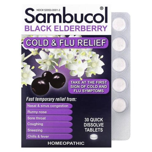 Jual Sambucol Cold and Flu Relief 30 quick dissolve tablets - Jakarta ...