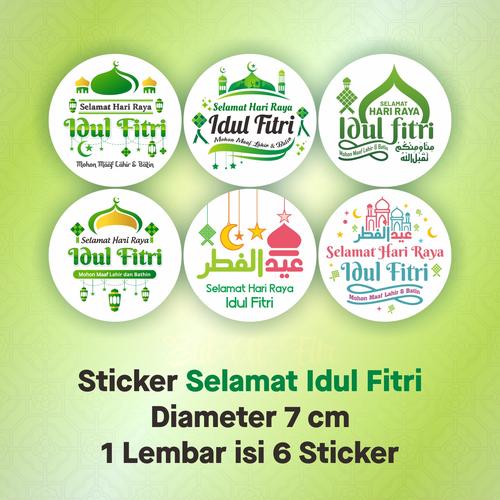 Jual Sticker Lebaran Ucapan Selamat Idul Fitri Segel Tag Amplop Ucapan ...