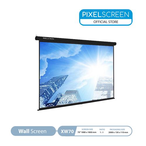Jual PIXELSCREEN Screen Projector Manual 70 inch - Jakarta Pusat ...