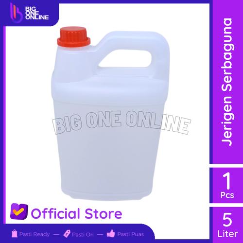 Promo Jerigen 5 Liter Baru, Jirigen Serbaguna 5000ml, Botol Derigen 5L ...