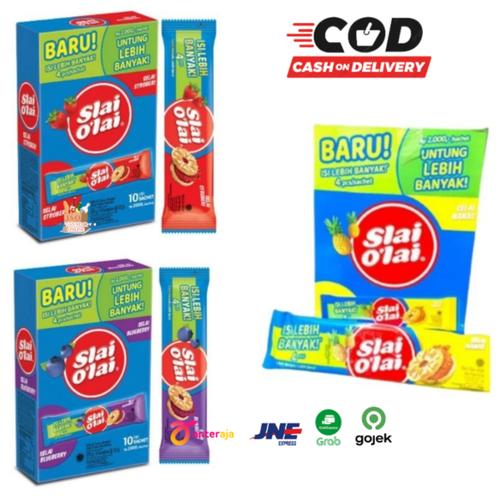 Jual Slai Olai Roma Biskuit Sachet 32gr isi 4 Slai O’lai Blueberry ...