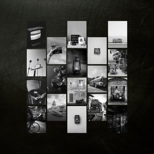 Jual 8 Lembar Poster Monochrome Aesthetic Vintage Monokrom Hitam Putih ...