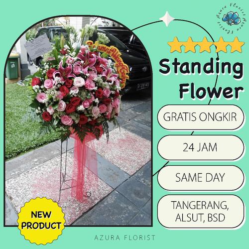Jual Bunga Standing Flower Congratulation Wedding Dukacita Segar Murah ...