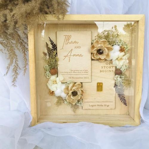 Jual Mahar Kilat/ Bingkai 3D Transparan / Mahar Nikah - Hias modern ...