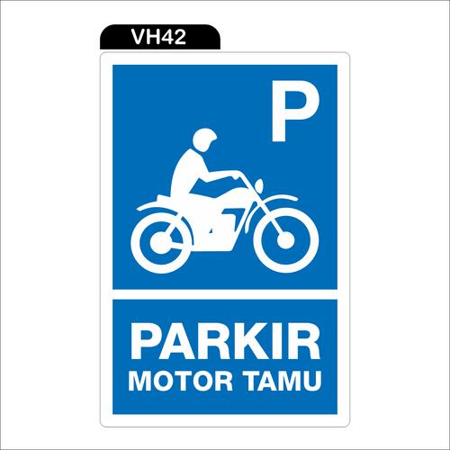 Jual RAMBU PARKIR MOTOR DAN SEPEDA 40x60 CM - KODE VH42, Plat+Asahi ...