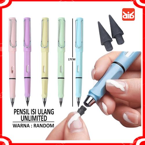 Jual PENSIL ETERNAL AJAIB REFIL UNLIMITED TANPA RAUTAN WARNA MACARON ...