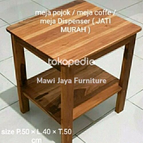 Jual meja pojok minimalis sudut//meja koffe kayu jati - Kab. Bogor ...