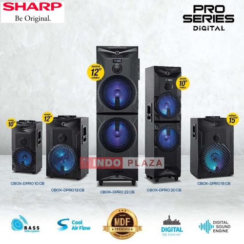 Promo SPEAKER SHARP PORTABLE CBOXDPRO BIG WOOFER - 12CB=12 INCH Cicil 0 ...