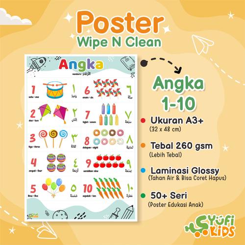 Jual POSTER EDUKASI ANAK/ POSTER ANGKA - Kab. Sleman - Yufikidstore ...
