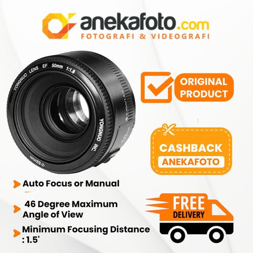 Promo Yongnuo Lens 50mm f/1.8 Standart Prime for Canon Cicil 0% 3x ...