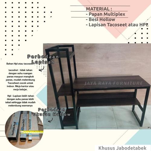 Jual Meja Belajar Kerja Meja Komputer Laptop Meja PC minimalis Meja Rak ...