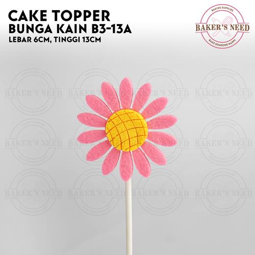 Jual Cake Topper Bunga Matahari Sunflower kain flanel kue ulang tahun ...