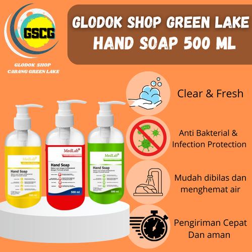 Jual Hand Soap Sabun Cuci Tangan Medlab Konsentrat 500ml Original 100 % ...