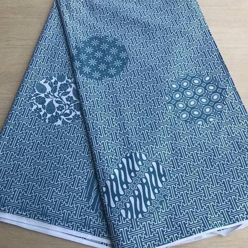 Jual kain batik motif meteran kain batik warna biru motif - motif 2 ...