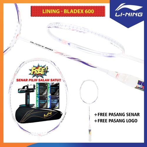 Promo RAKET BADMINTON LINING BLADEX / BLADE X 600 - WHITE ORIGINAL ...