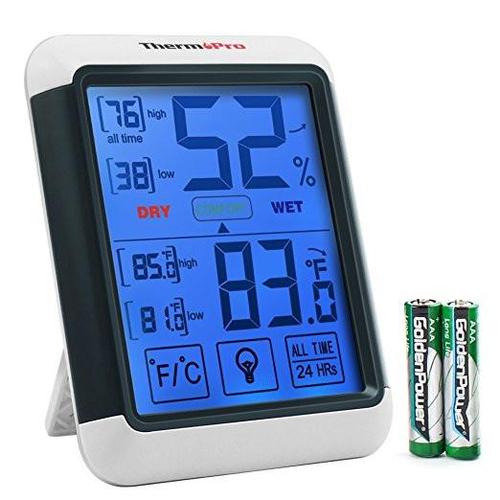 Jual Thermometer Hygrometer TP55 ThermoPro Termometer Ruangan Humidity ...