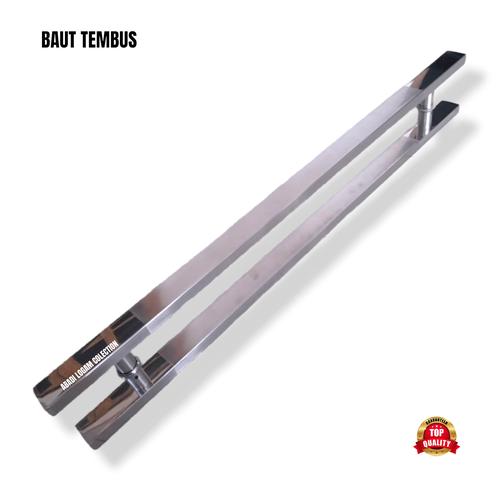 Promo handle gagang pintu kaca tempered 200cm handle baut tembus pintu ...
