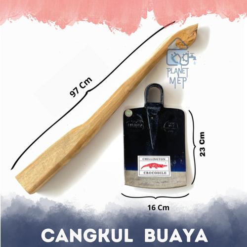 Jual Kepala Cangkul Pacul Besar Cap Buaya / Crocodile + Gagang Cangkul ...