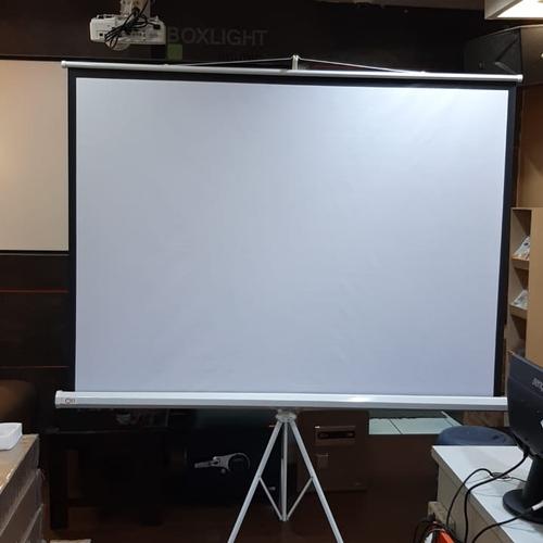 Jual Layar proyektor tripod - screen proyektor kaki 120" 4:3 ...