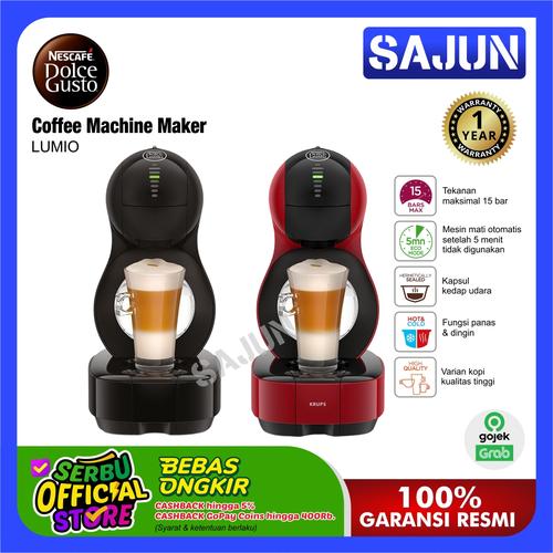 Promo Nescafe Dolce Gusto Lumio Coffee Machine Maker Mesin Kopi - BLACK ...