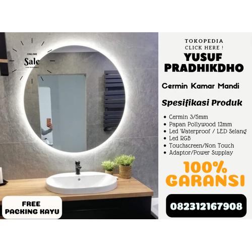 Promo Cermin Bulat LED Minimalis - white, 20x20 - Kab. Tangerang ...