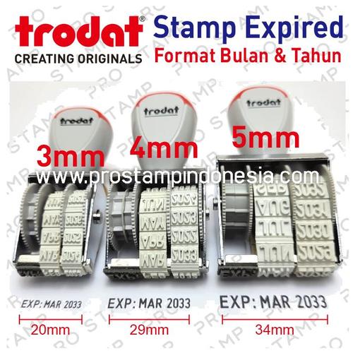 Jual Stempel Expired / EXP Format Bulan & Tahun - Dater 3mm - Kab ...