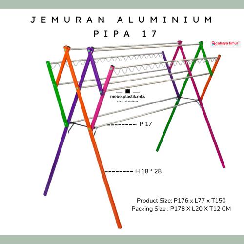 Jual Jemuran Baju/ Jemuran Aluminium Pipa 17 / Pipa 20 Cahaya Timur ...