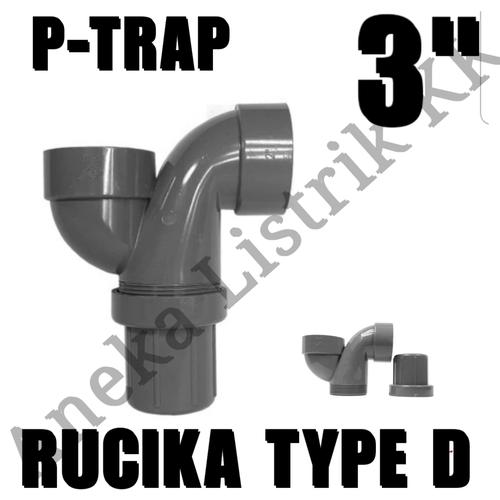 Jual RUCIKA SAMBUNGAN PVC P-TRAP D 3INCH PTRAP 3" P TRAP 3 " INCH ...