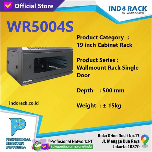 Promo INDORACK WR5004S Rack server 4U 500mm x 600mm Wallmount Cicil 0% ...