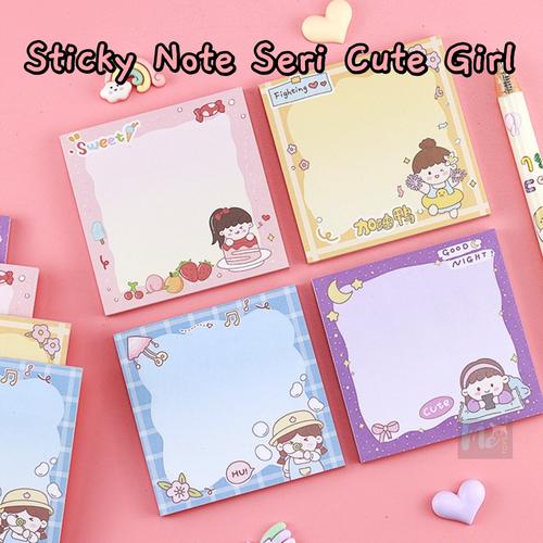 Jual Sticky Note / memo tempel / Kertas Catatan Cute Girl - Kuning ...
