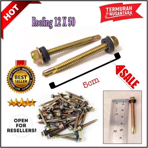 Jual Ready Stock Skrup Sekrup Baut Baud Roofing Baja Ringan Atap Plafon ...