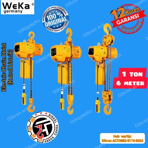 Jual Electric chain hoist 1 ton x 6 meter WEKA GERMANY - Jakarta Pusat ...