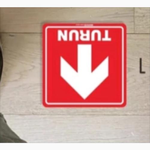 Jual STIKER SIGN PANAH NAIK TURUN ARAH JALAN RAMBU K3. 15CM X 15CM ...