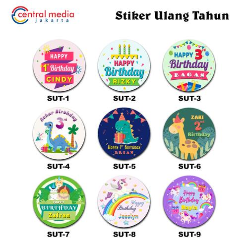 Jual Sticker Ulang Tahun Custom Label Hampers Birthday - 7 cm - Jakarta ...