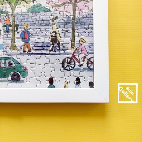 Jual Bingkai Jigsaw Puzzle 25x36cm Transparan kaca + akrilik (double ...