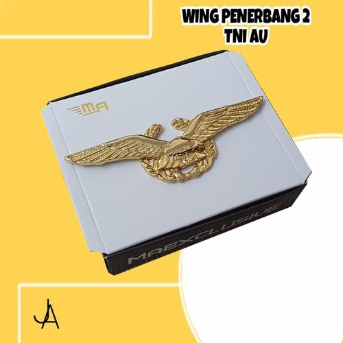 Jual WING PENERBANG 2 TNI AU BREVET BRIVET AKSESORIS EXCLUSIVE WING ...