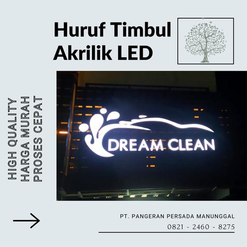 Jual Huruf Timbul Acrylic LED Signage Akrilik Timbul Dekorasi Toko ...