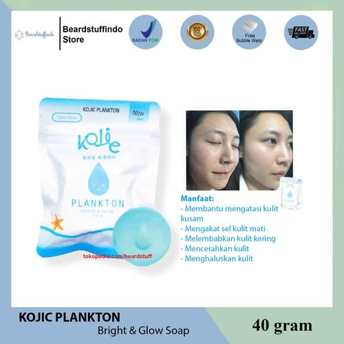 Promo KOJIC PLANKTON Bright & Glow Face Soap Sabun Mencerahkan Wajah ...