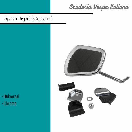 Jual Spion jepit Cuppini Chrome Trapezoidal Vespa klasik - Jakarta ...