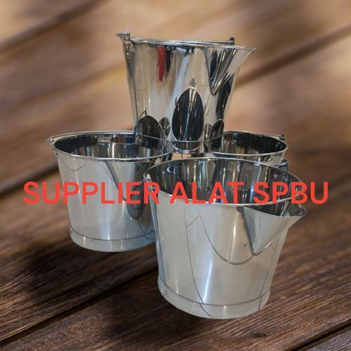 Jual Ember stainless steel kapasitas 20 Liter / Jual ember SPBU ukuran ...