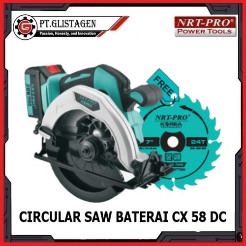 Jual Mesin Cordless Circular Saw Brushless Gergaji Baterai NRT PRO CX ...